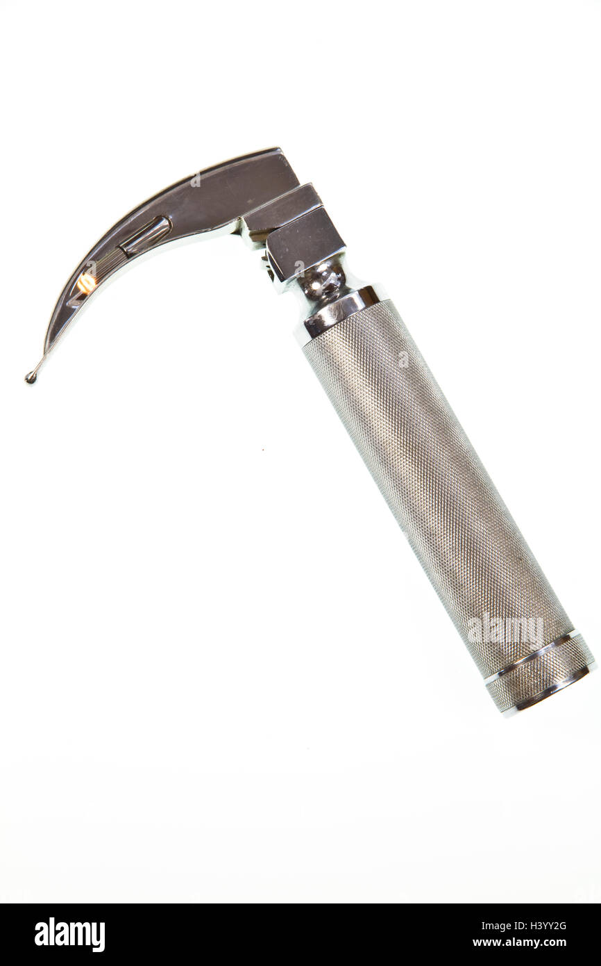 Aprire laryngoscope illuminato, uno strumento utilizzato per ...
