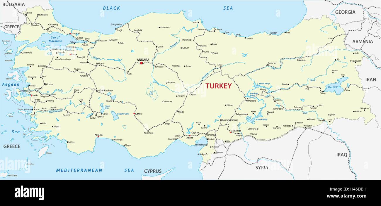Turchia mappa immagini e fotografie stock ad alta risoluzione - Alamy