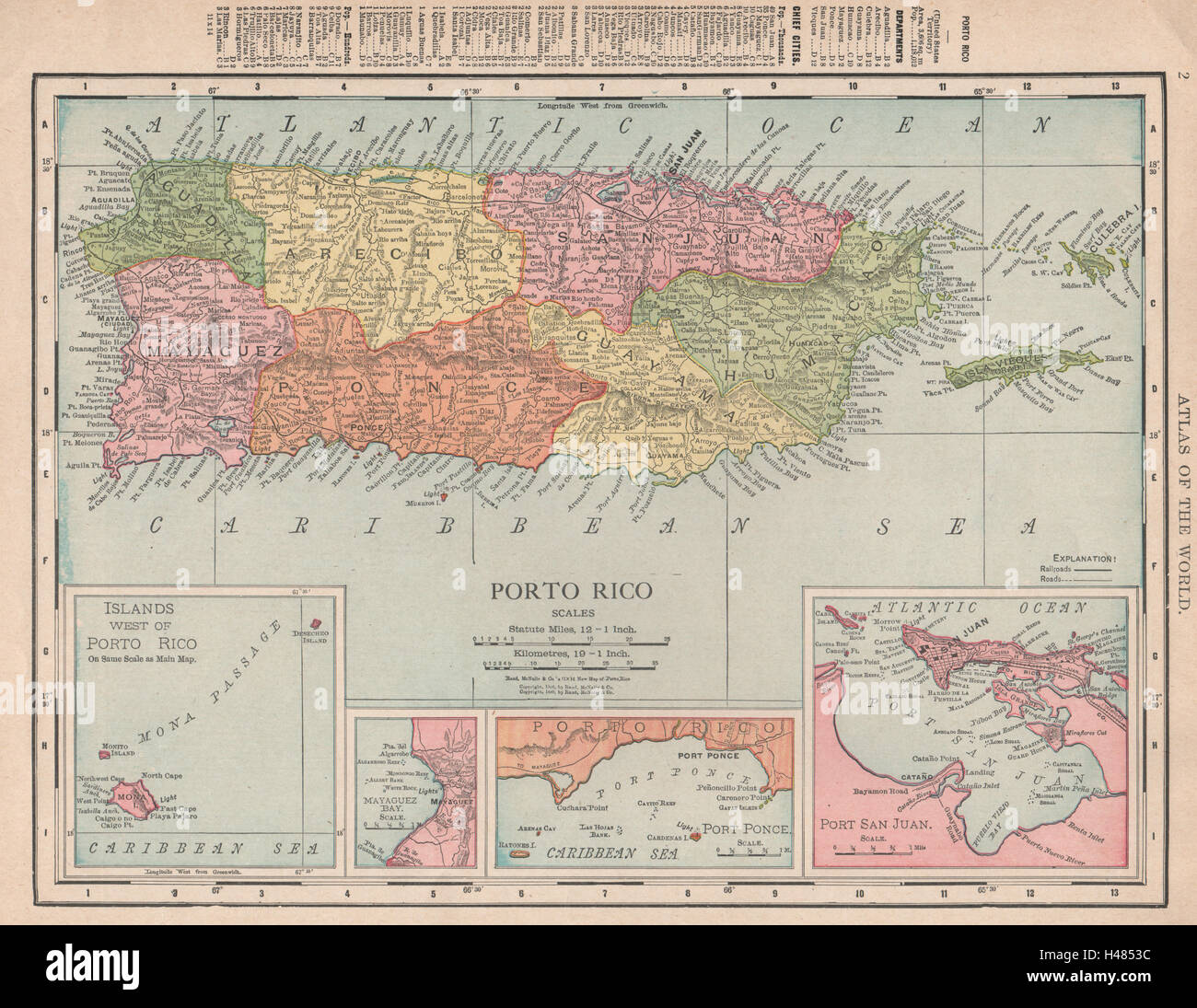 Portorico map immagini e fotografie stock ad alta risoluzione - Alamy