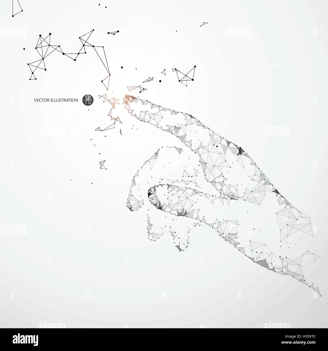 Collegamento e linea del punto di collegamento Immagini Vettoriali ...