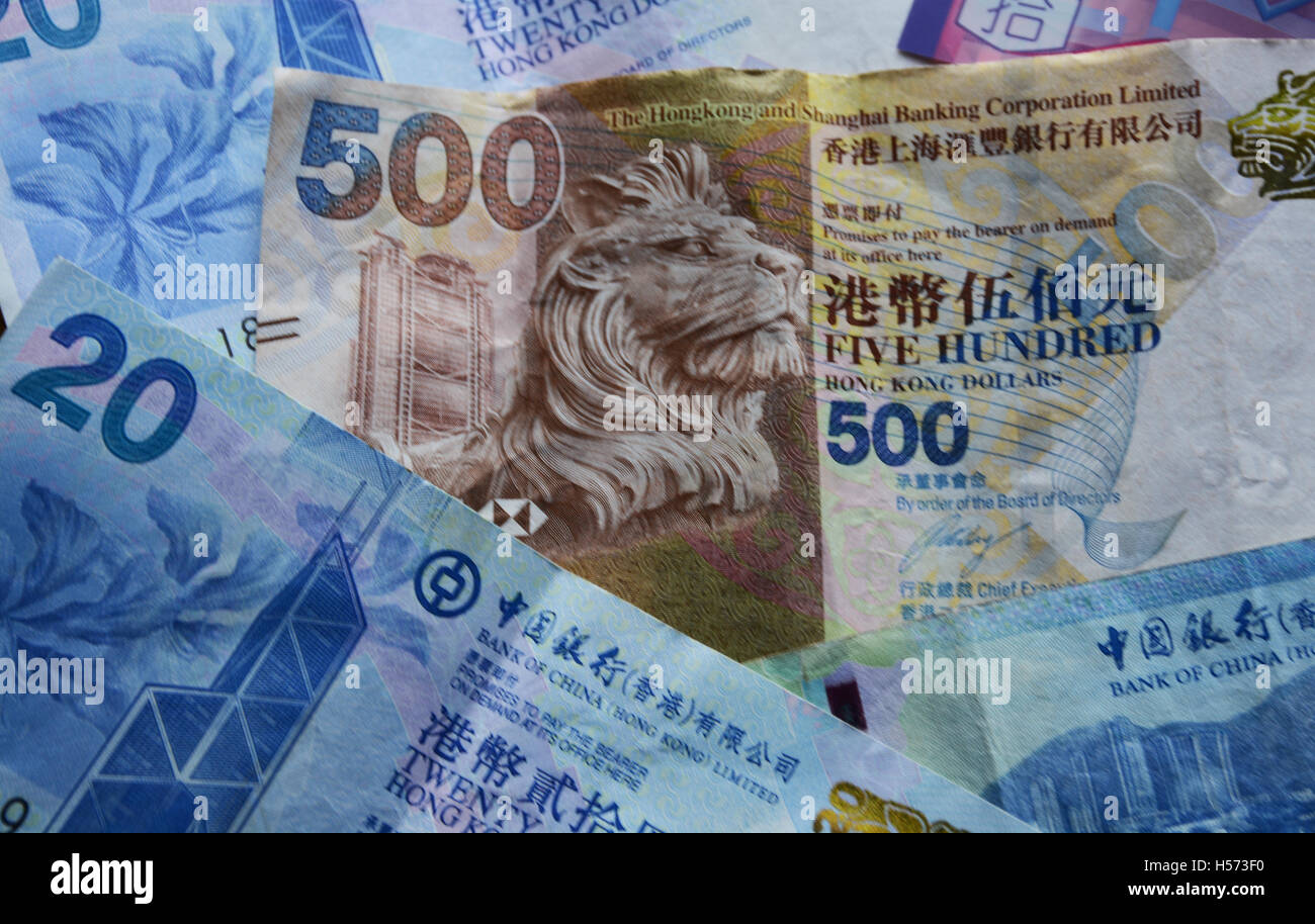 Banconota da 500 dollari hong kong immagini e fotografie stock ad alta ...