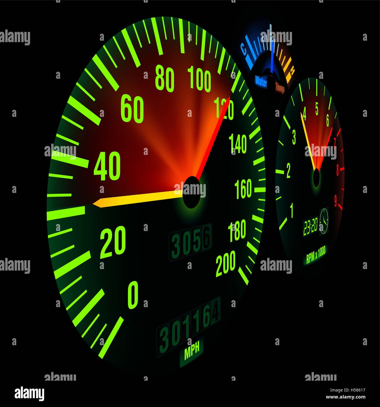 Moto tachimetro Immagini Vettoriali Stock - Alamy