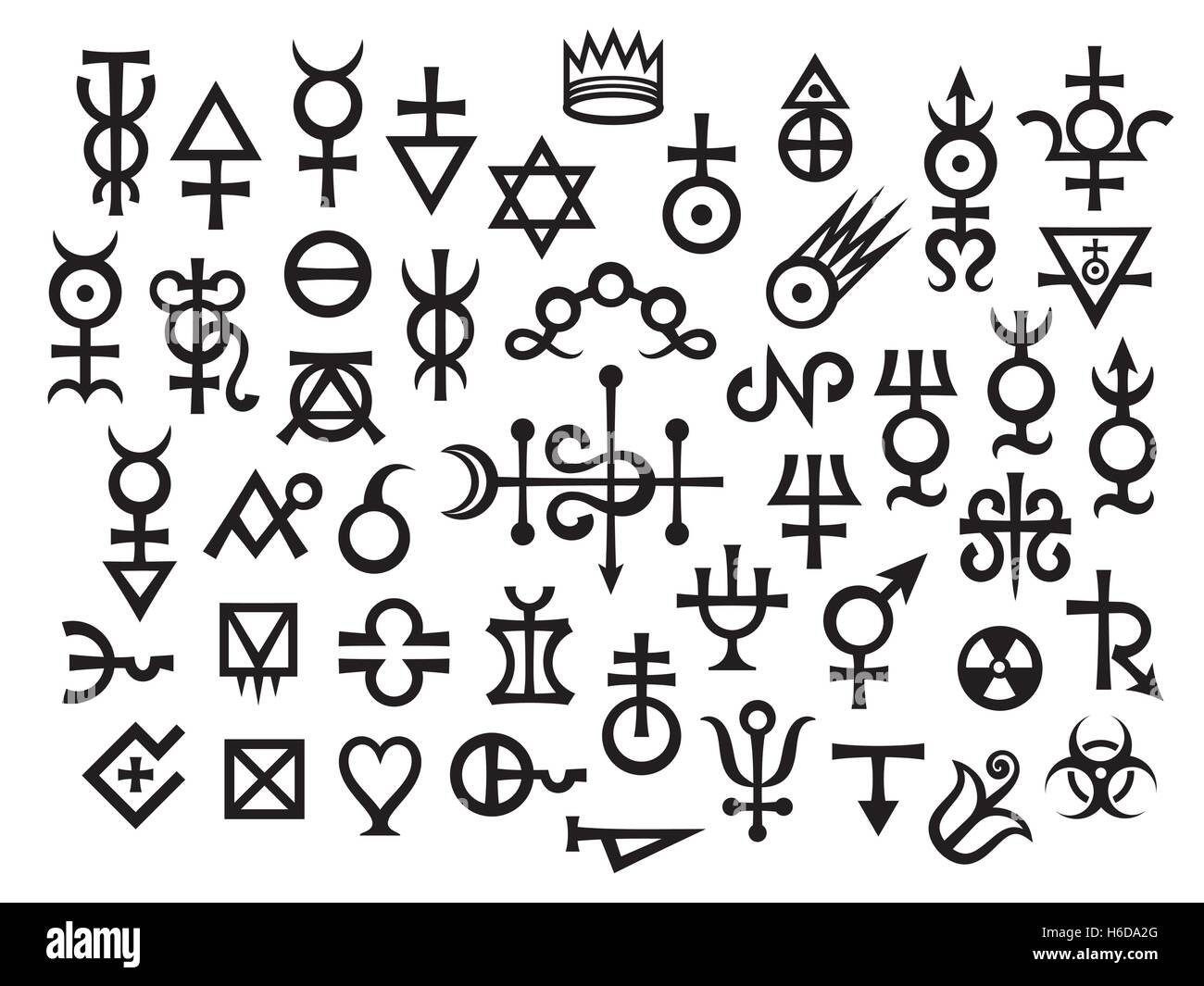 Alchimie simboli immagini e fotografie stock ad alta risoluzione - Alamy