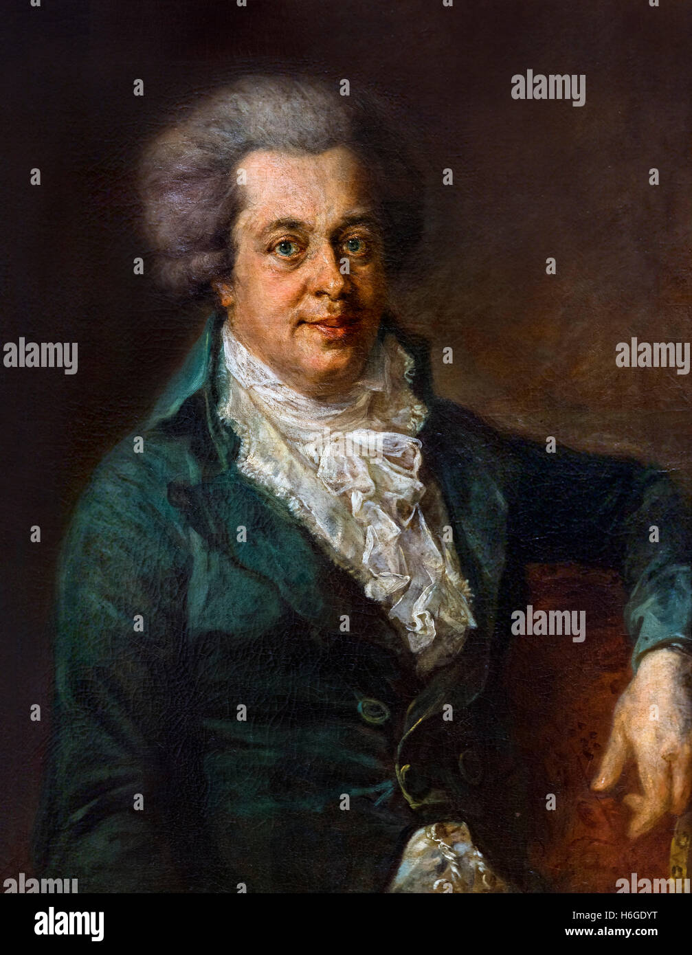 Wolfgang amadeus mozart portrait painting illustration illustrations ...
