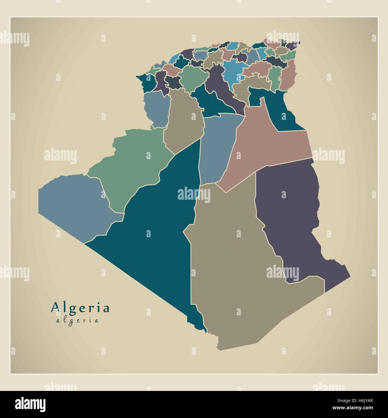 Mappa di algeria immagini e fotografie stock ad alta risoluzione - Alamy