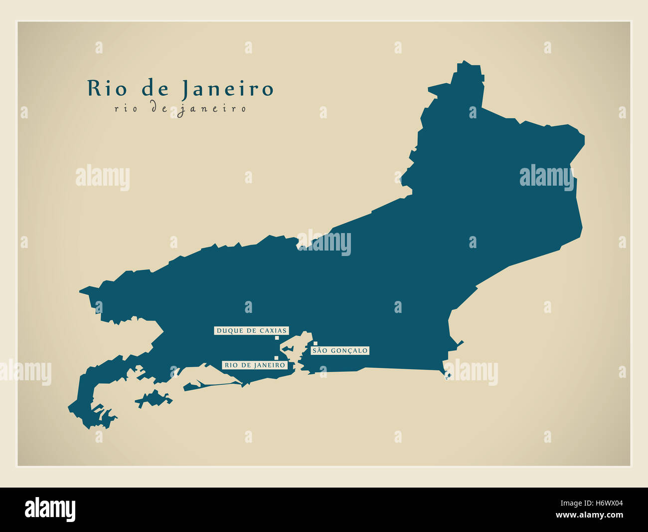 Mappa di rio de janeiro immagini e fotografie stock ad alta risoluzione ...