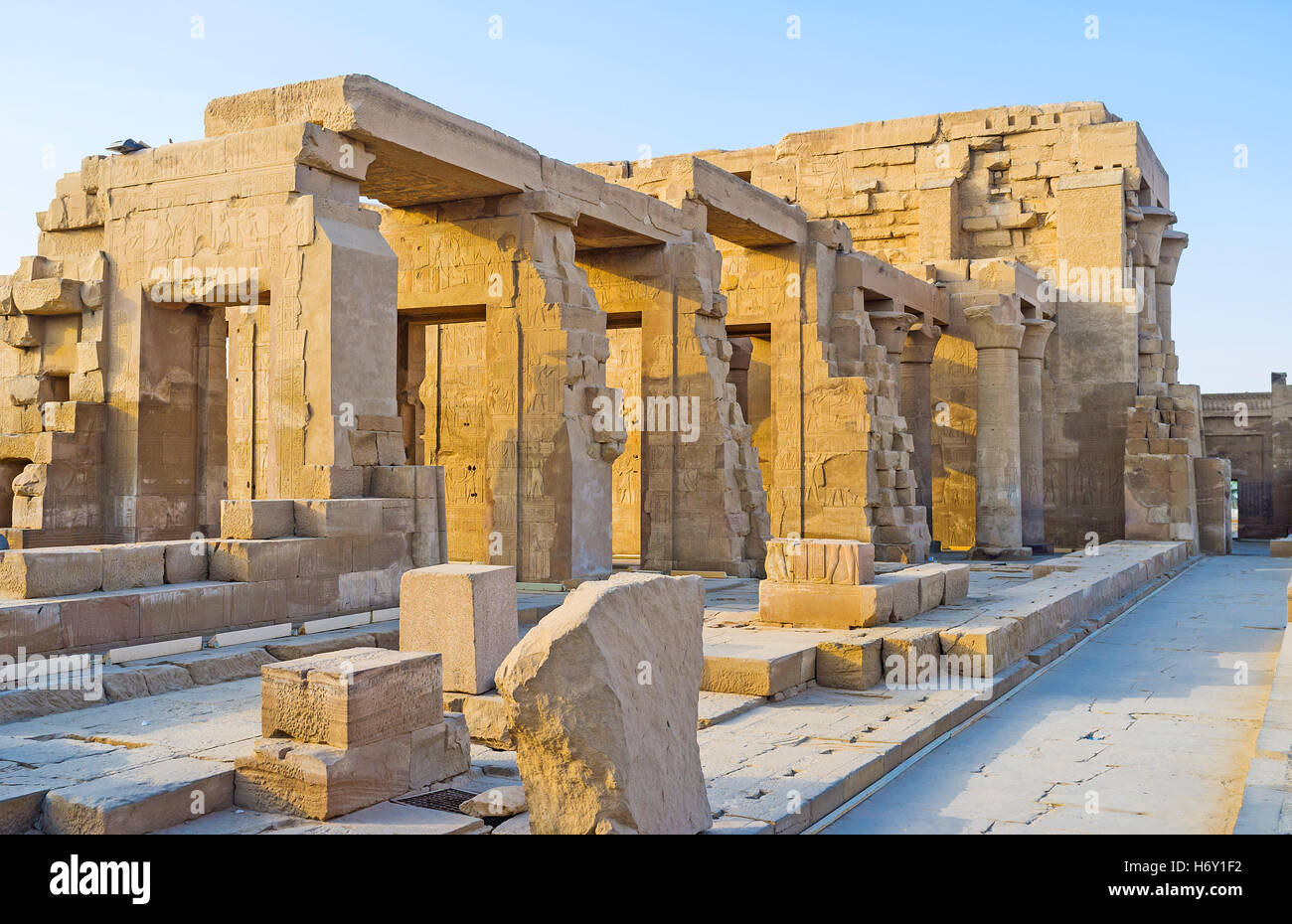Il Kom Ombo tempio è uno dei più famosi e simboli unici di Alto Egitto ...