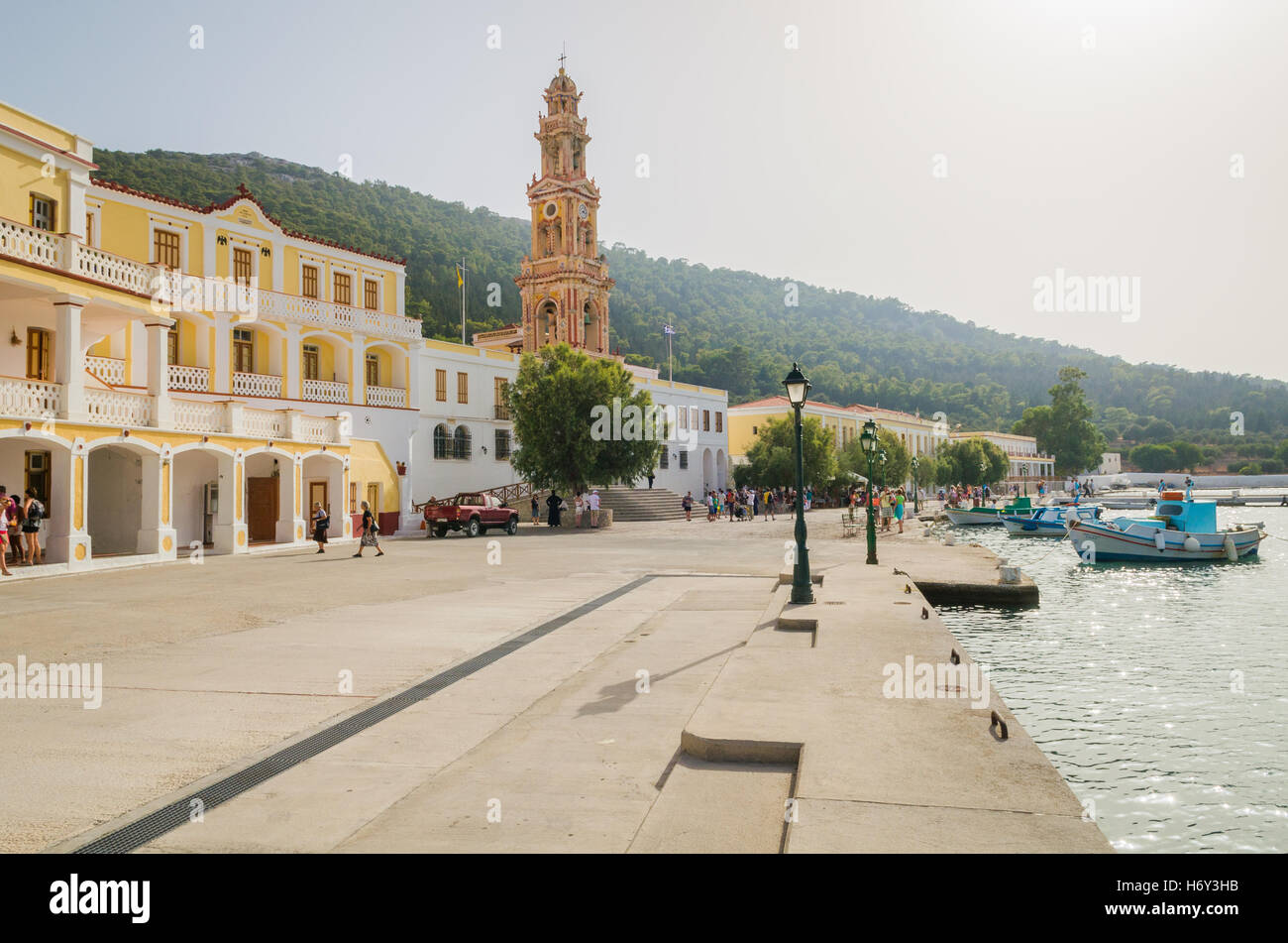 Chiesa Del Monastero Di Panormitis Immagini e Fotos Stock - Alamy