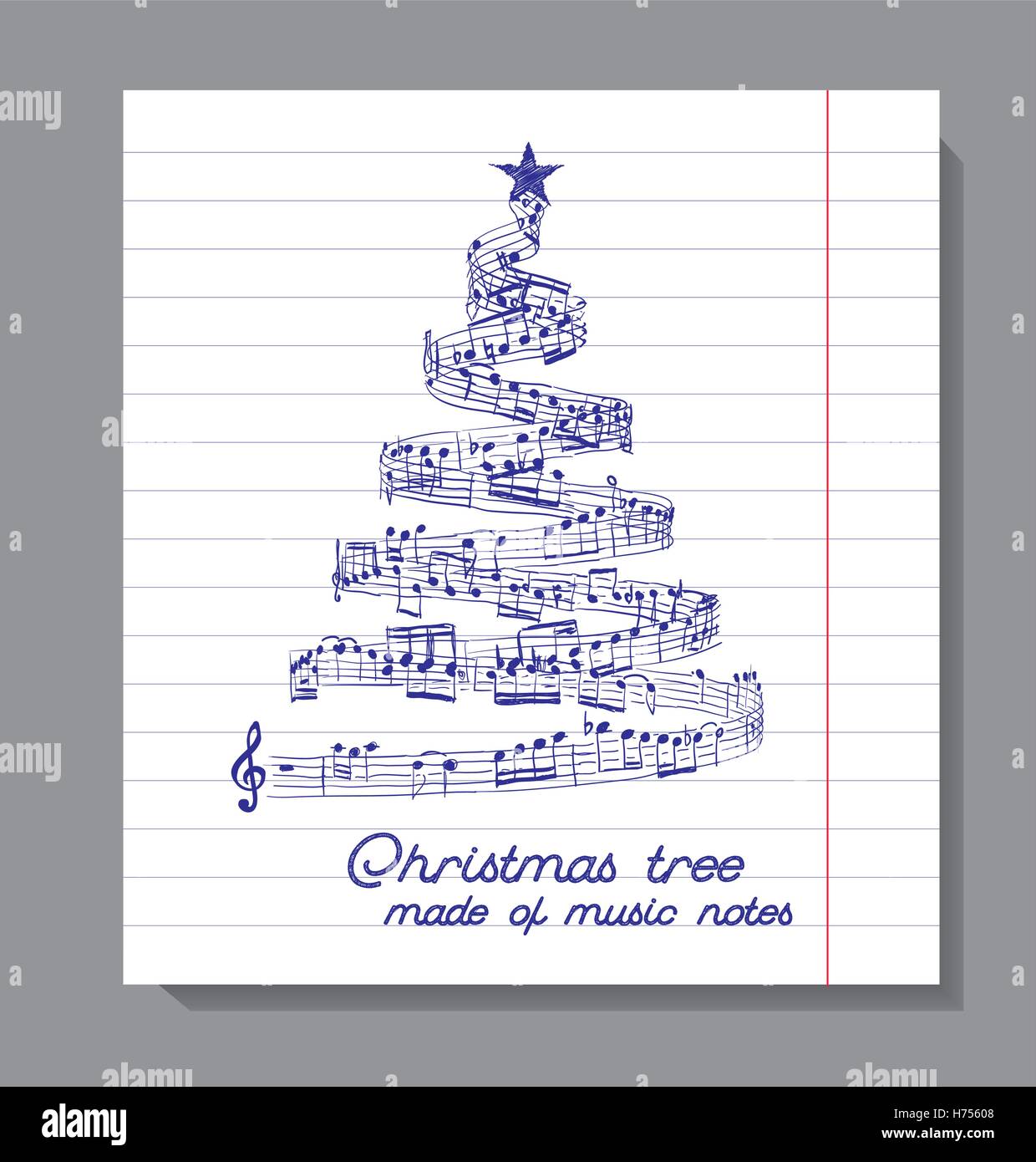 Albero con note musicali immagini e fotografie stock ad alta ...