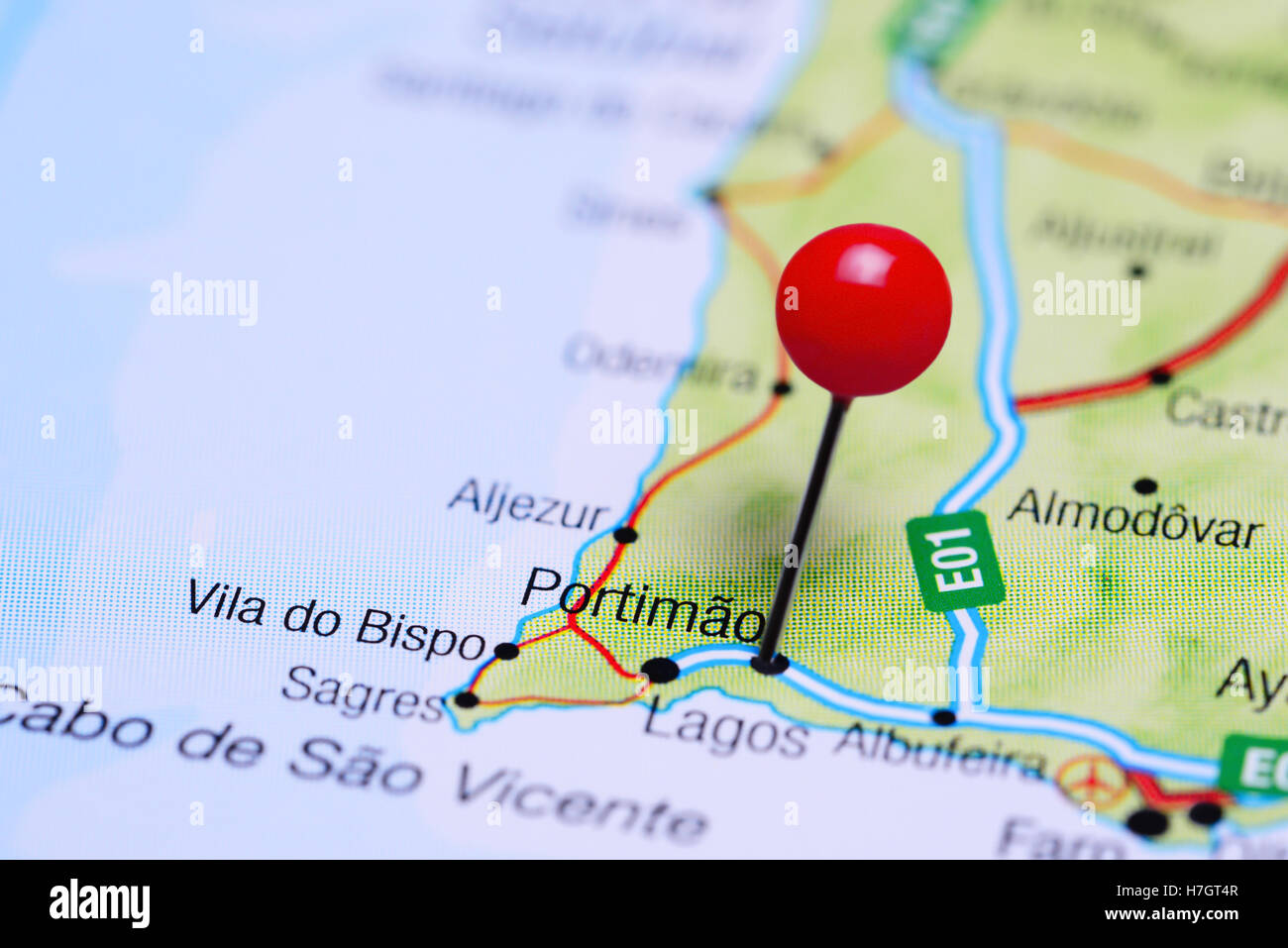 Mappa di portimao portogallo immagini e fotografie stock ad alta ...