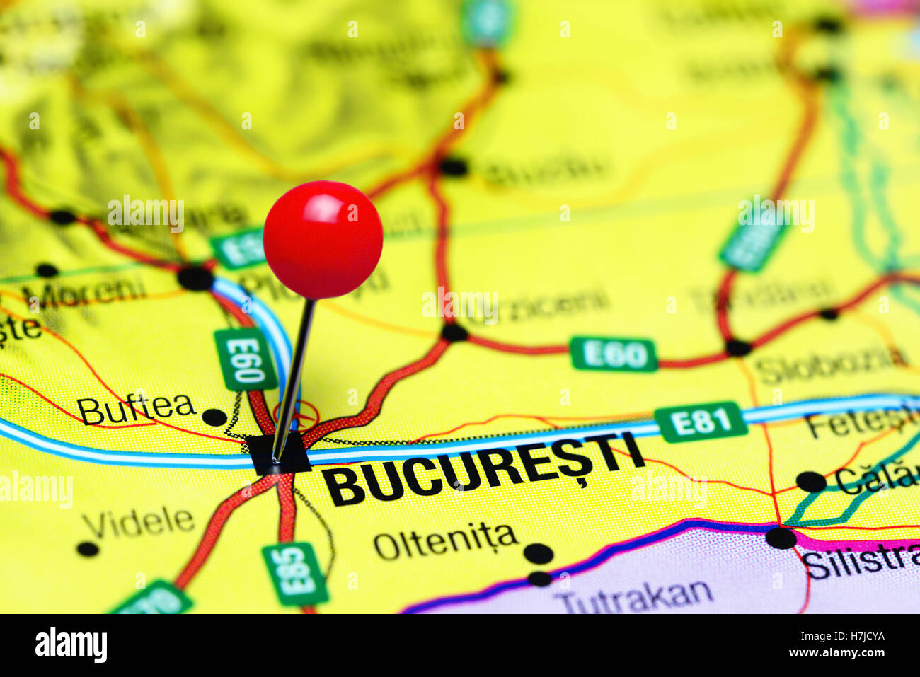 Bucharest romania europe map immagini e fotografie stock ad alta ...