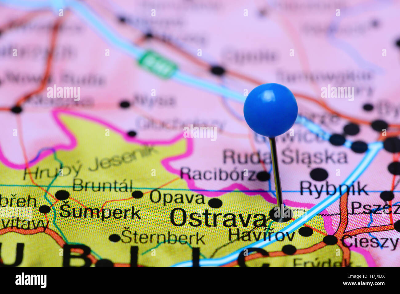 Mappa di ostrava immagini e fotografie stock ad alta risoluzione - Alamy
