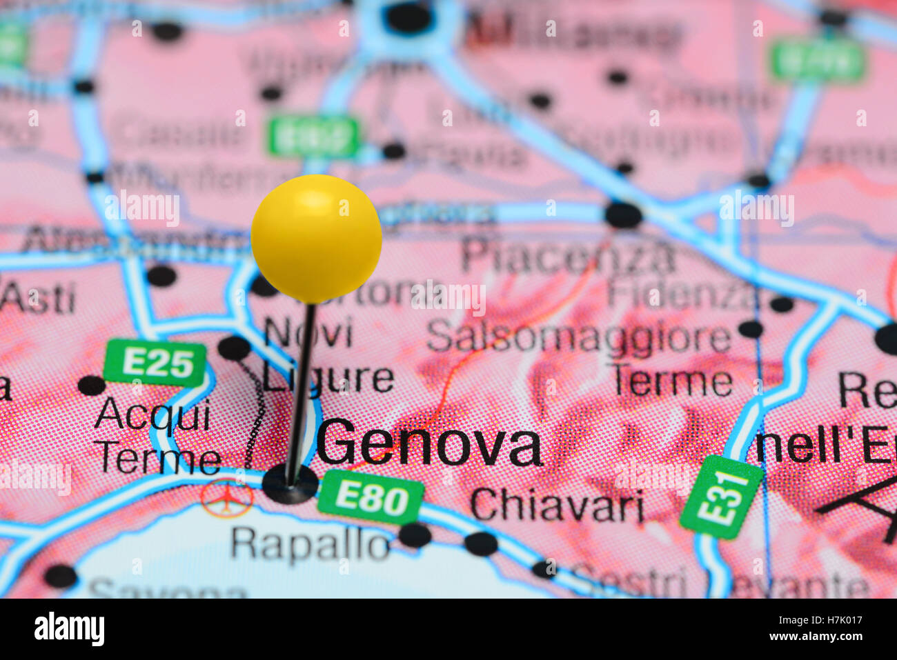 Map city genova map pin immagini e fotografie stock ad alta risoluzione ...