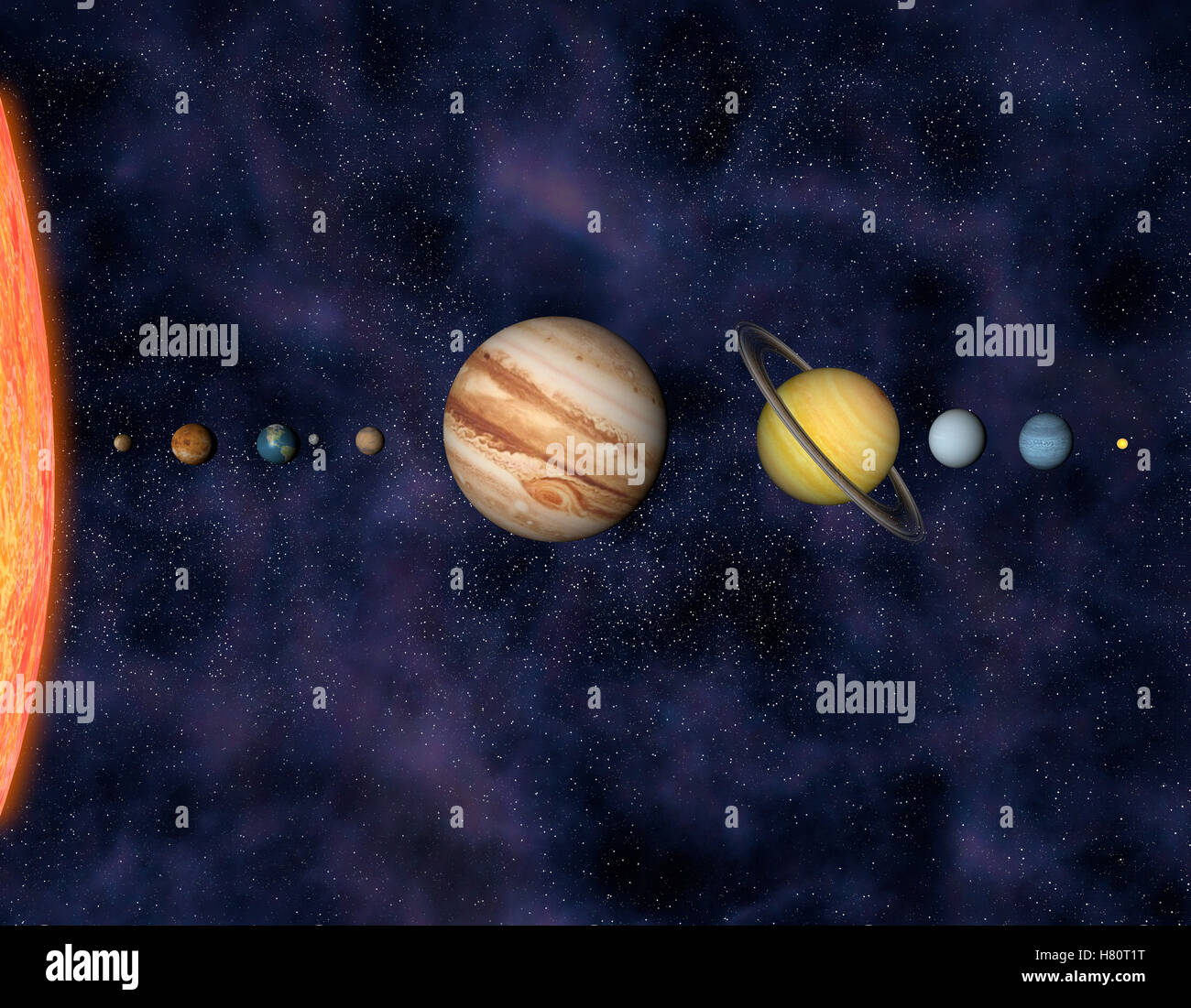 Il sistema solare immagini e fotografie stock ad alta risoluzione - Alamy