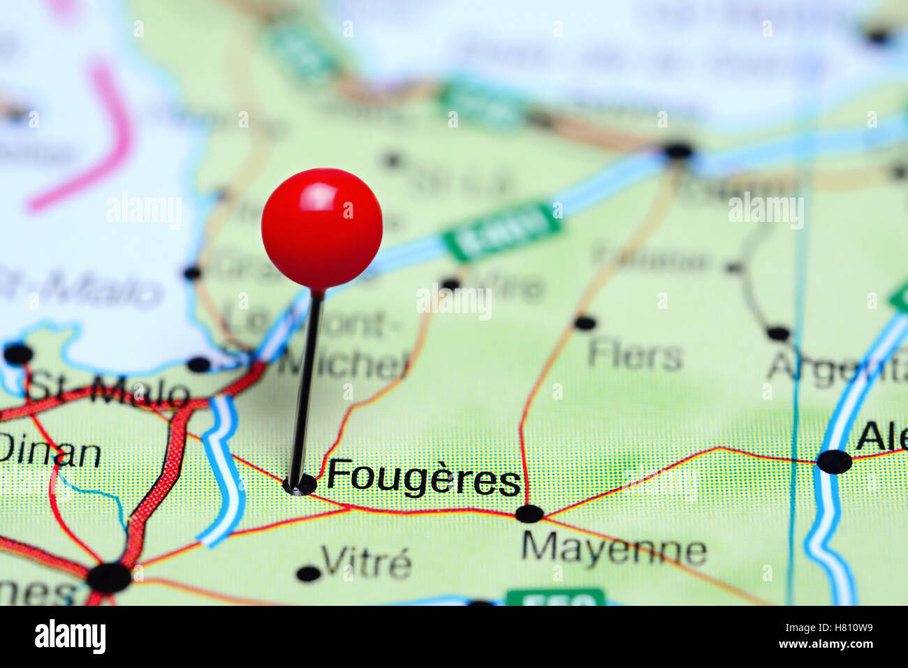 Mappa di fougeres immagini e fotografie stock ad alta risoluzione - Alamy