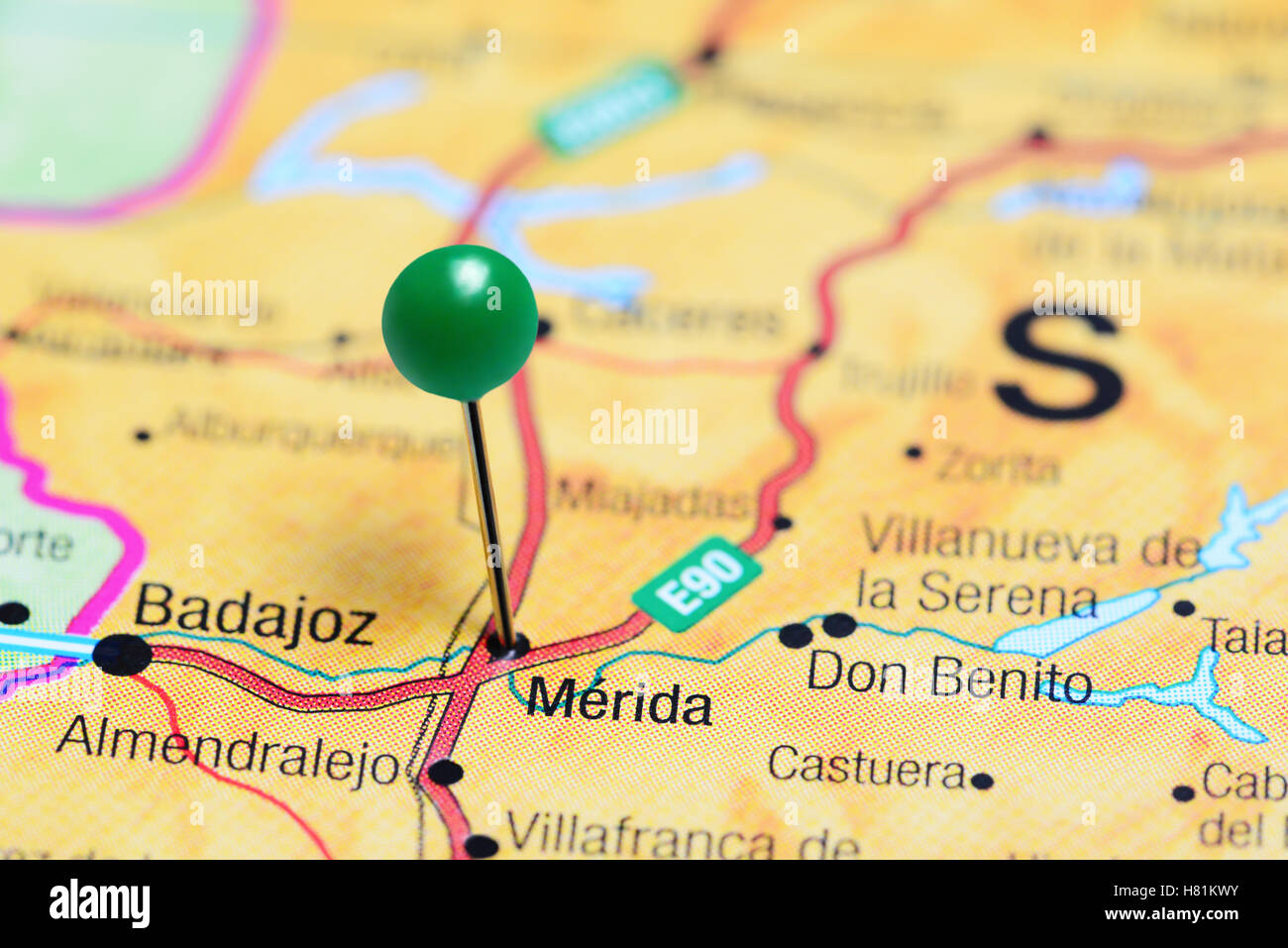 Mappa di merida spagna immagini e fotografie stock ad alta risoluzione ...