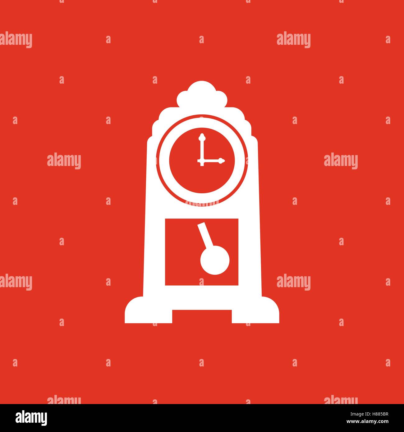 Tempo, icona di un orologio. Tempo e guardare, timer, simbolo dell ...