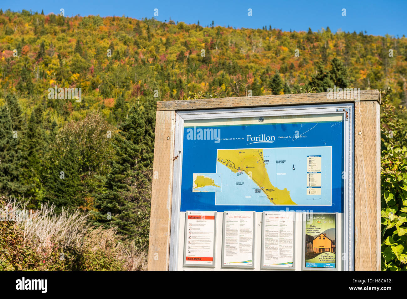 Map of the gaspe peninsula immagini e fotografie stock ad alta ...