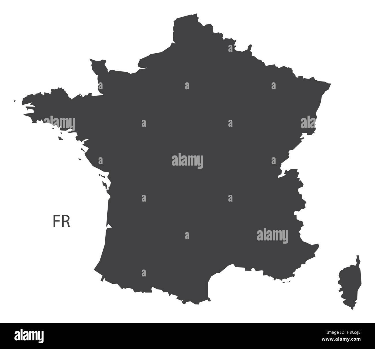 France county map immagini e fotografie stock ad alta risoluzione - Alamy