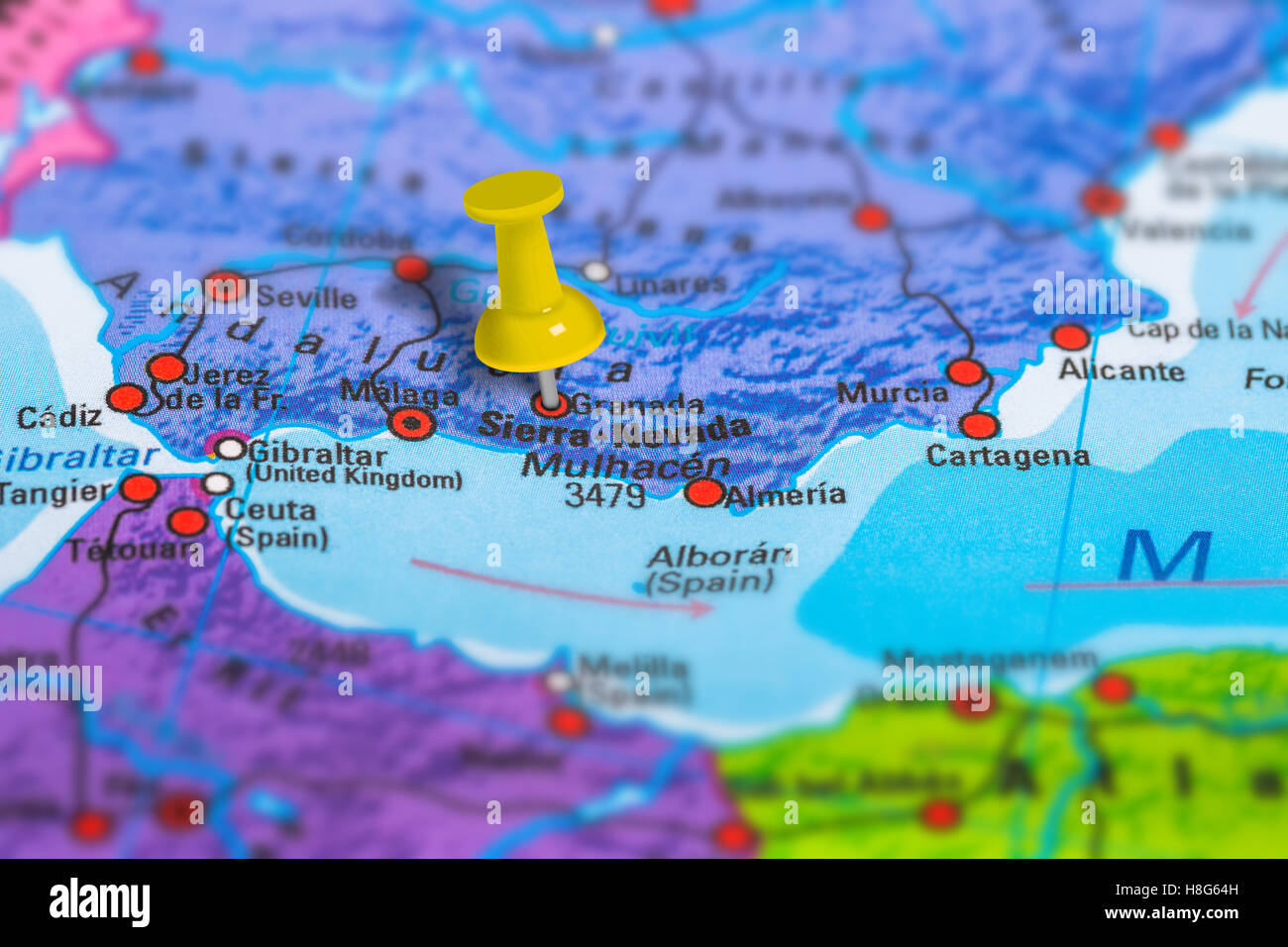 Mappa di granada immagini e fotografie stock ad alta risoluzione - Alamy