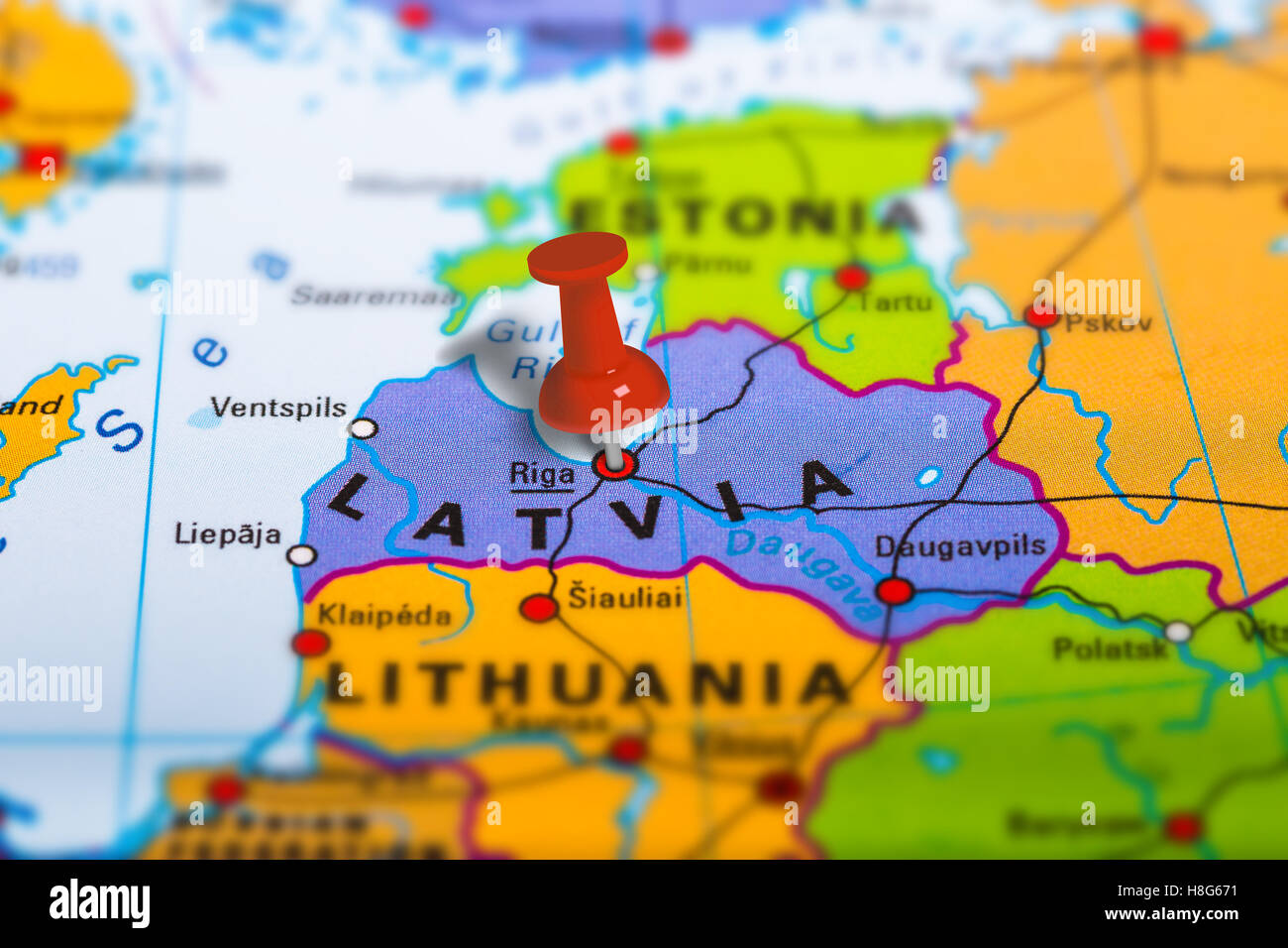 Carta geografica lettonia immagini e fotografie stock ad alta ...