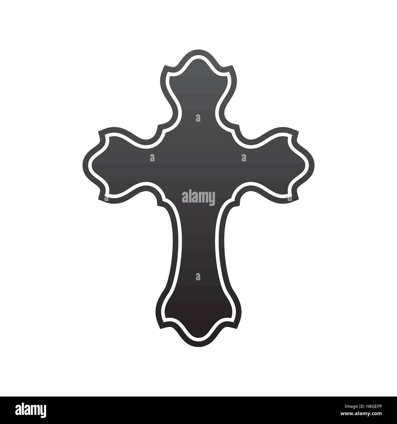 Simbolo di una chiesa croce. Il cristianesimo la religione simbolo ...