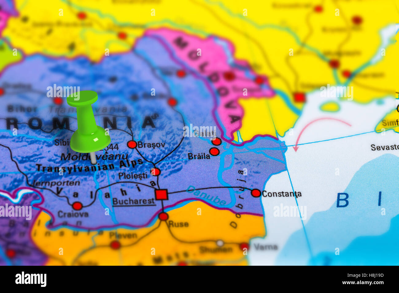 Mappa della transilvania immagini e fotografie stock ad alta ...