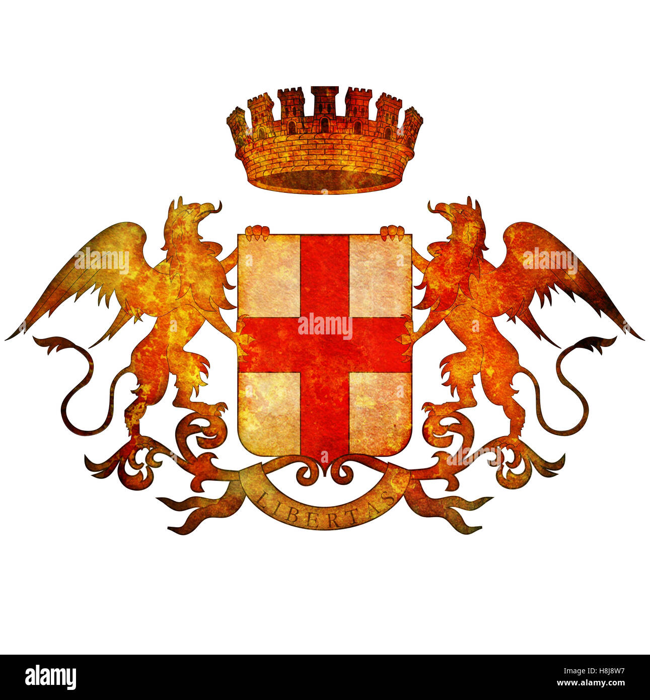 Genoa coat of arms immagini e fotografie stock ad alta risoluzione - Alamy