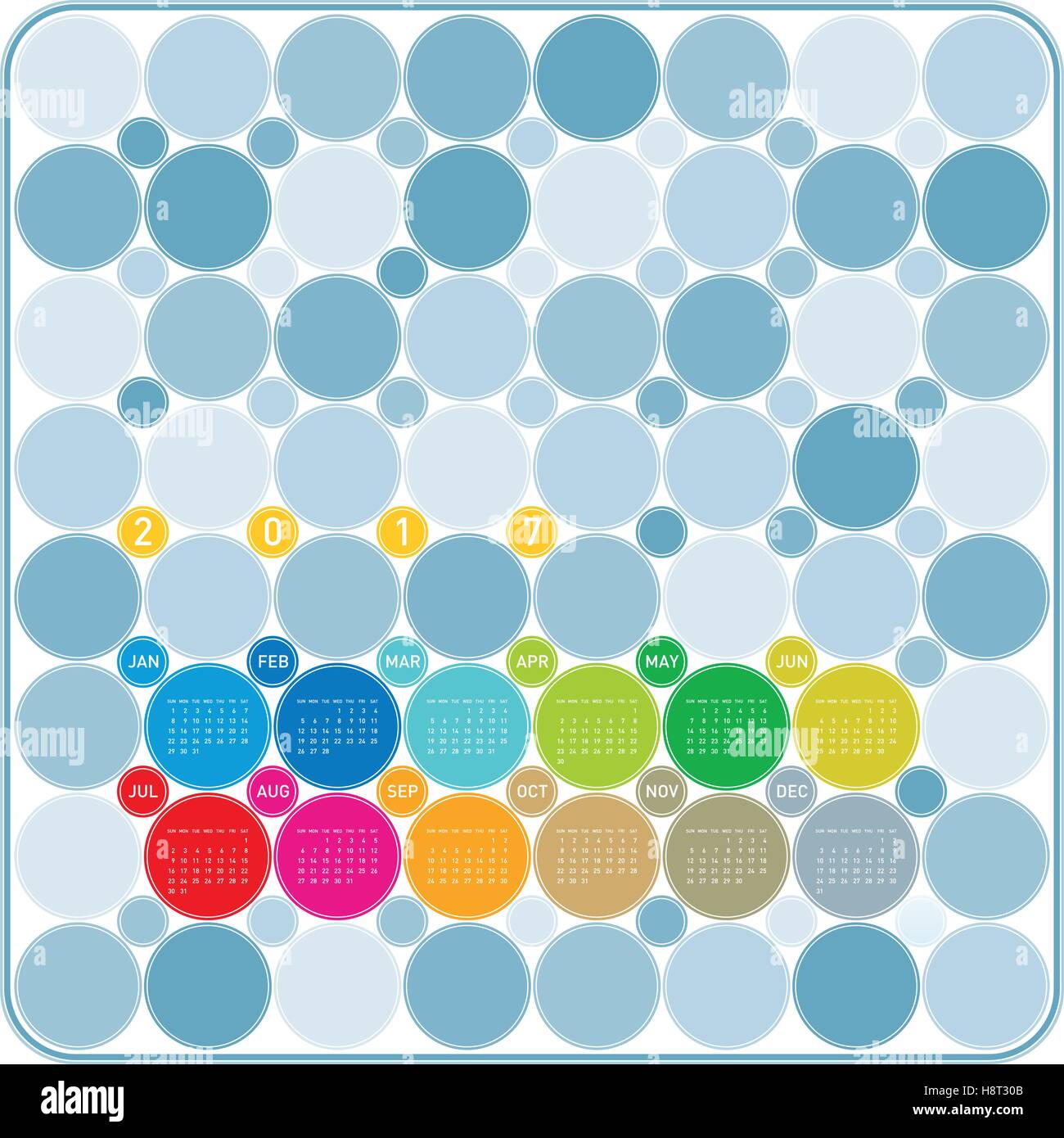 Tema del calendario Immagini Vettoriali Stock - Alamy