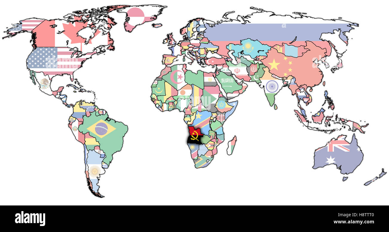 Vecchia mappa dell'angola immagini e fotografie stock ad alta ...