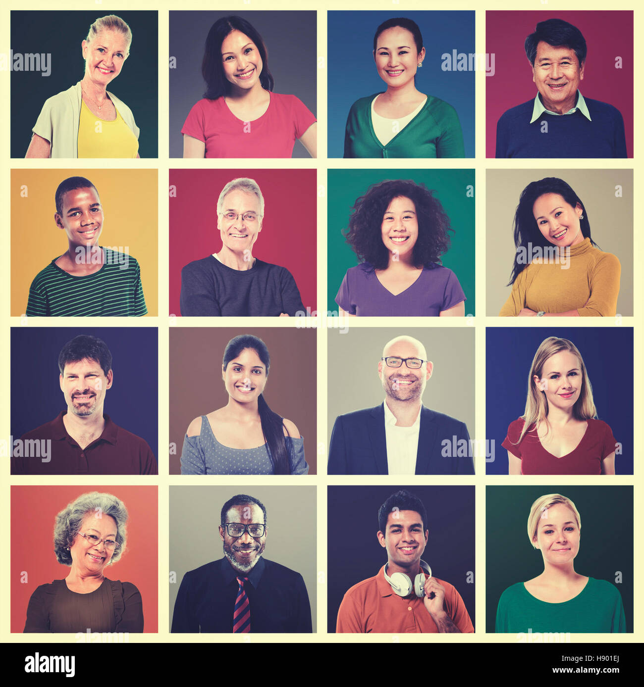 La diversità di persone volti volto umano ritratto nozione comunitaria ...