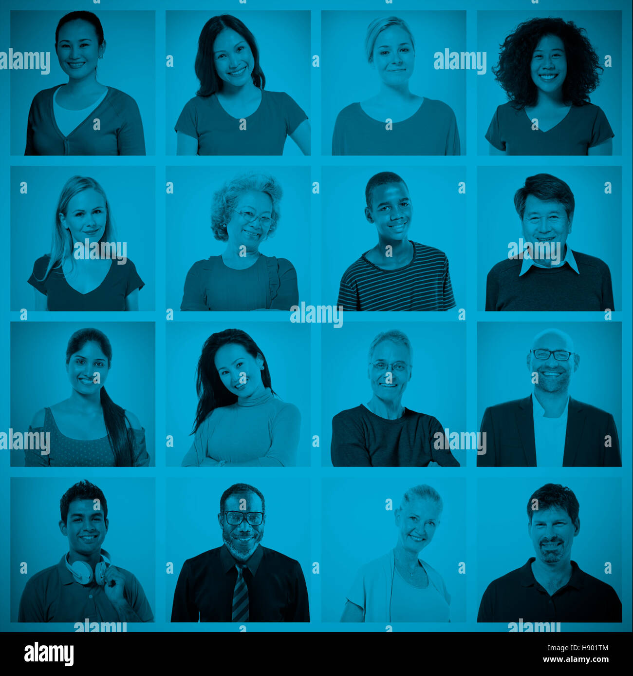 La diversità di persone volti volto umano ritratto nozione comunitaria ...