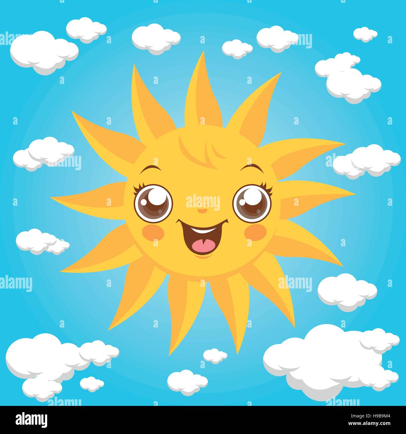 Cartoon sole immagini e fotografie stock ad alta risoluzione - Alamy