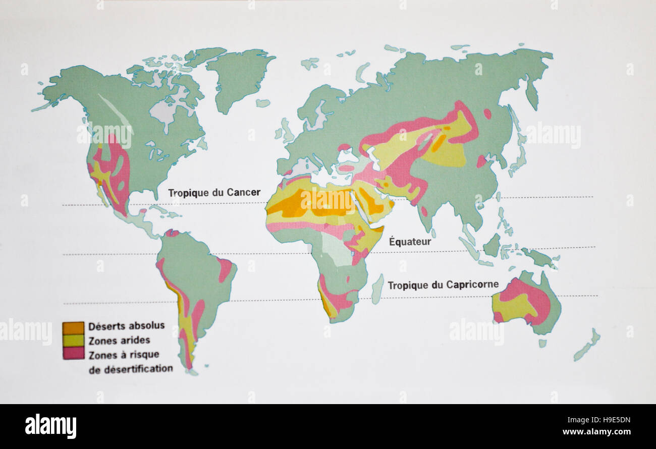 Tropico cancro mappa del mondo immagini e fotografie stock ad alta ...