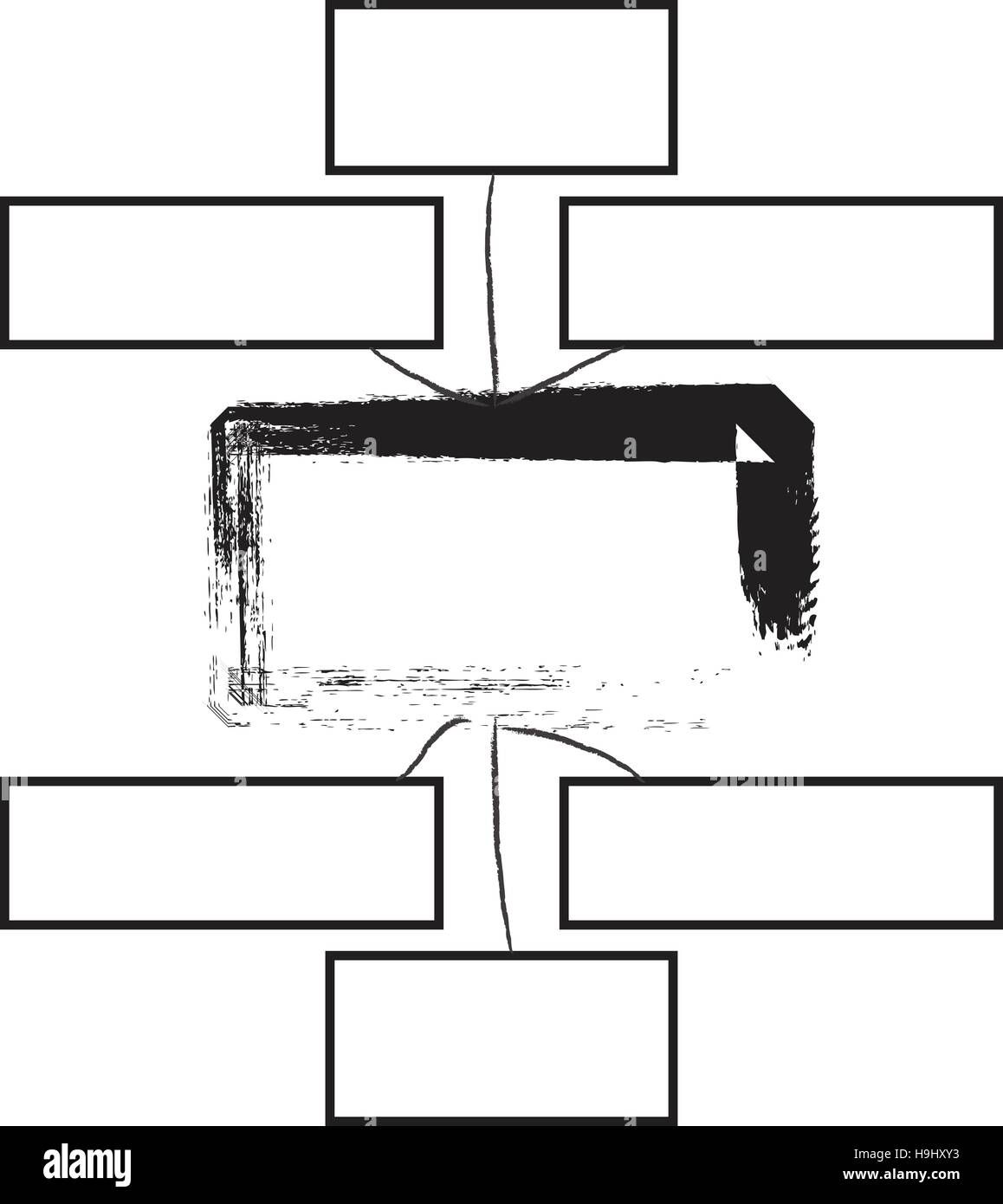 Disegno a mano Diagramma di flusso Immagine e Vettoriale - Alamy