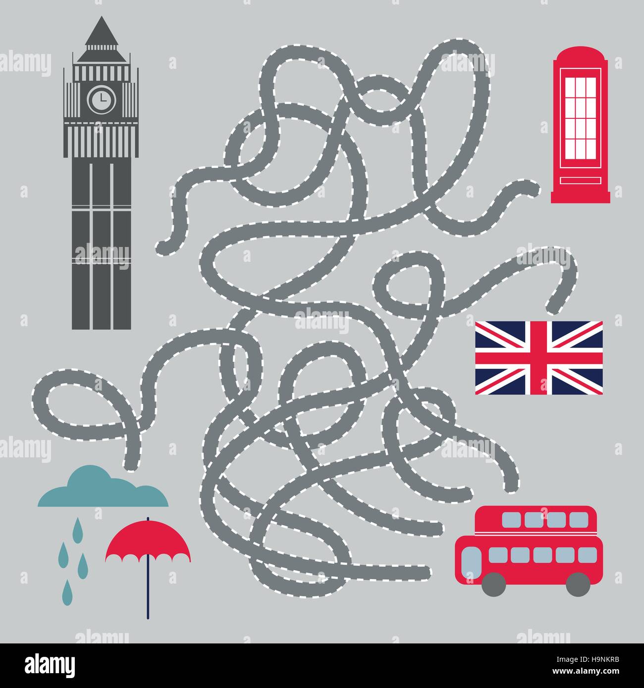Simboli di londra Immagini Vettoriali Stock - Alamy