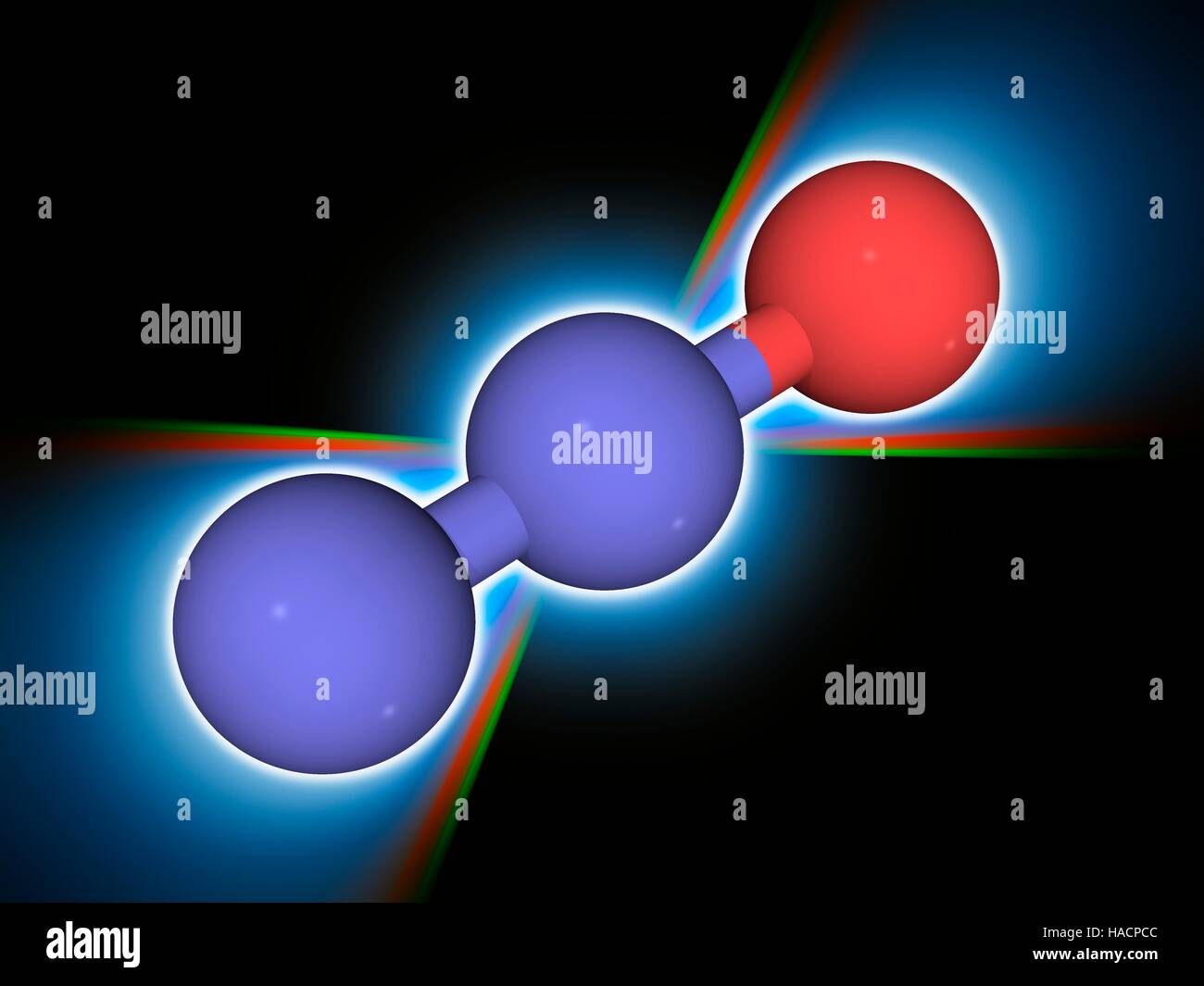 Modelo molecular de la molécula de nitrógeno immagini e fotografie ...