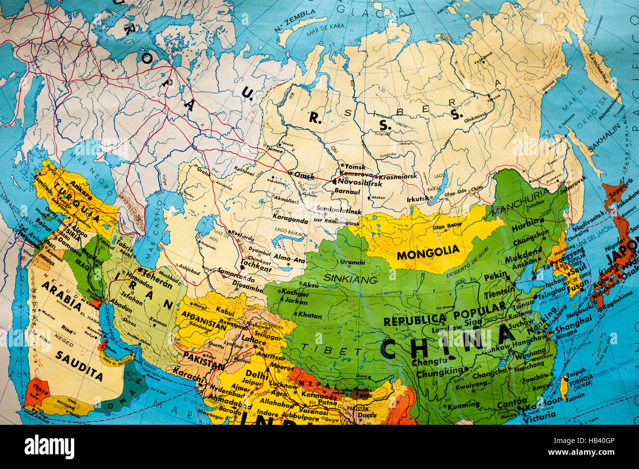 Mappa urss immagini e fotografie stock ad alta risoluzione - Alamy