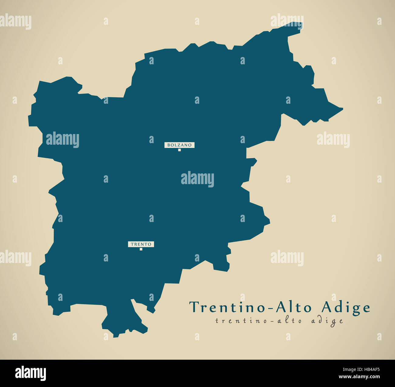 Trentino alto adige map immagini e fotografie stock ad alta risoluzione ...