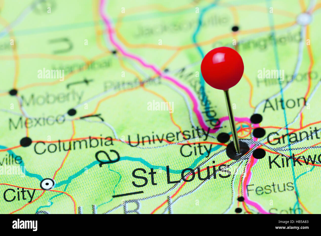 Mappa di st louis immagini e fotografie stock ad alta risoluzione - Alamy