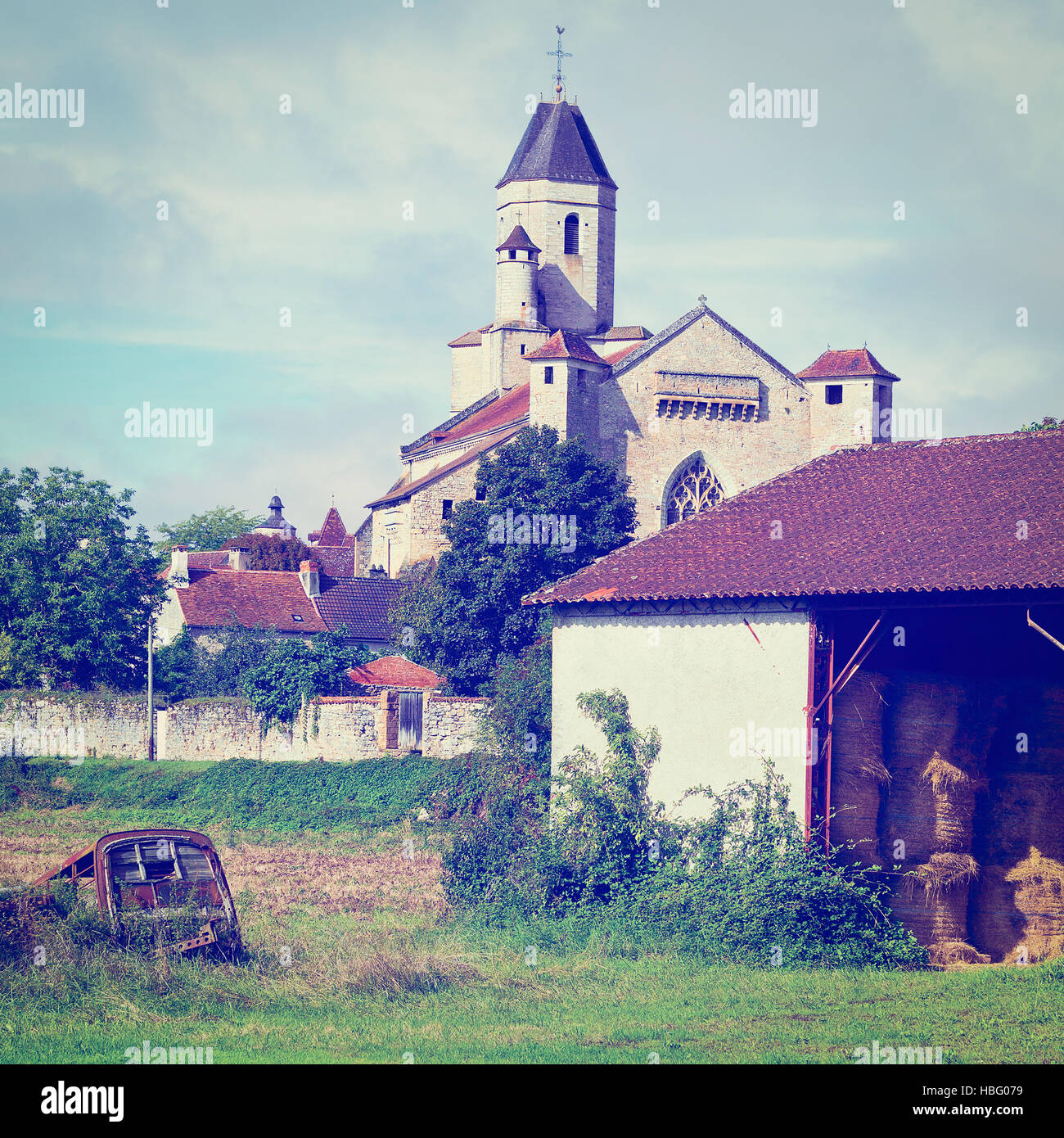 Vecchio fienile campo in pietra esterno immagini e fotografie stock ad ...