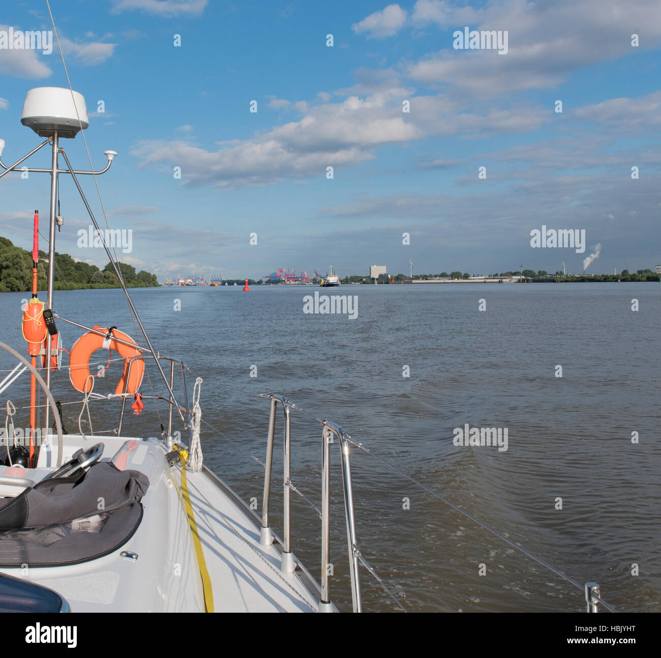 Navigando sul fiume elba immagini e fotografie stock ad alta ...