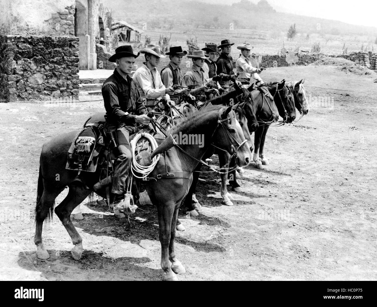 I MAGNIFICI SETTE, Yul Brynner, Steve McQueen, Horst Buchholz, Charles ...