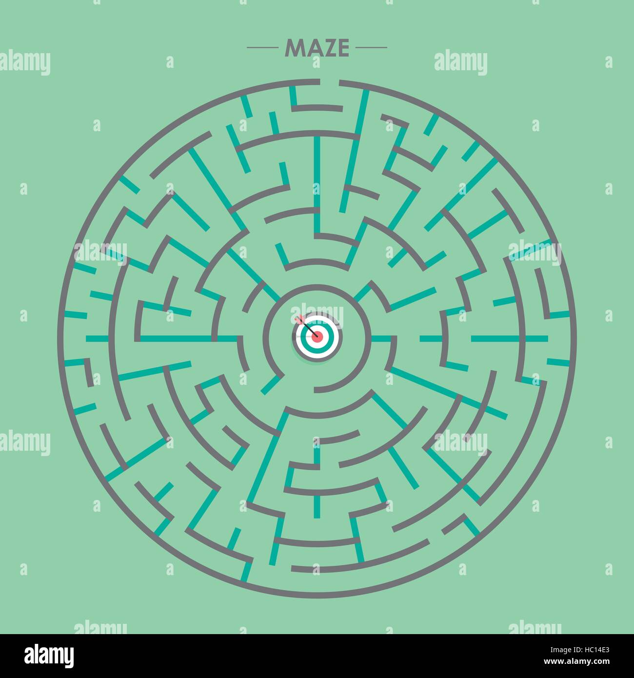 Percorso circolare verde Immagini Vettoriali Stock - Alamy