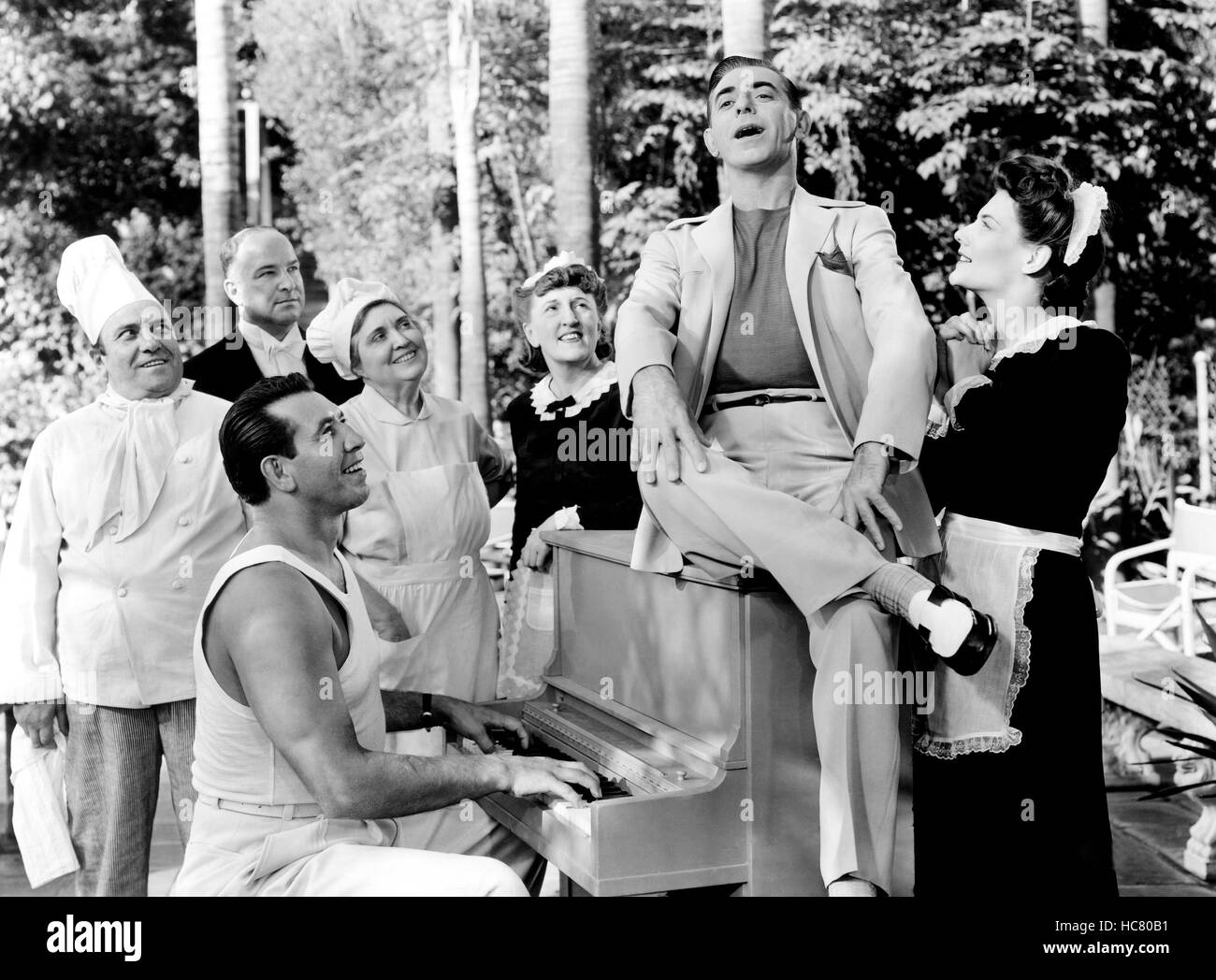 Ringrazio il vostro fortunato stelle, Jerry Mandy, (chef), Mike Mazurki ...