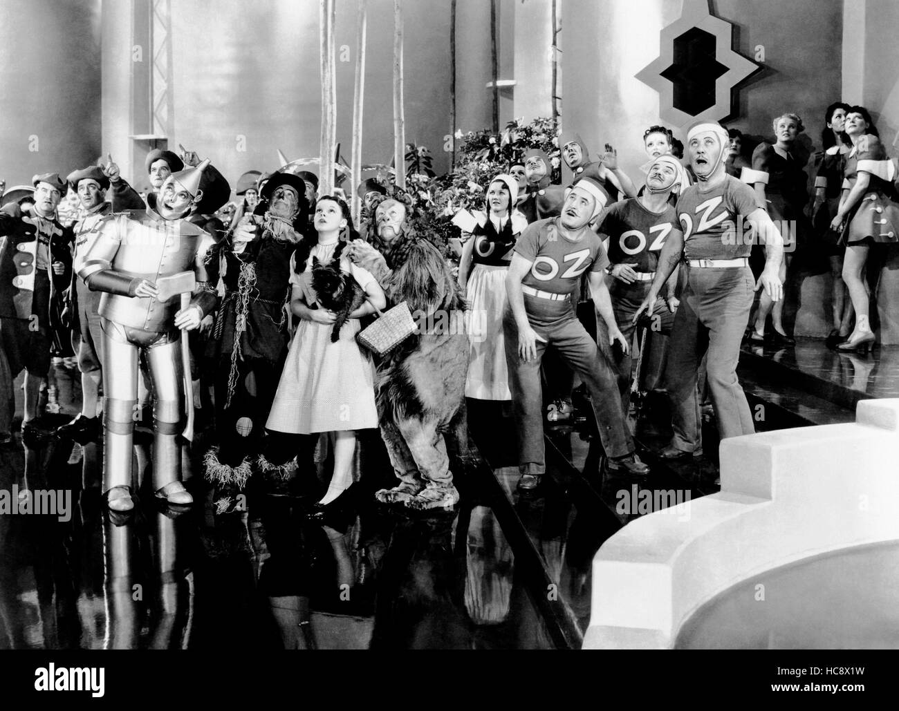 THE WIZARD OF OZ, da sinistra, Jack Haley, Ray Bolger, Judy Garland ...