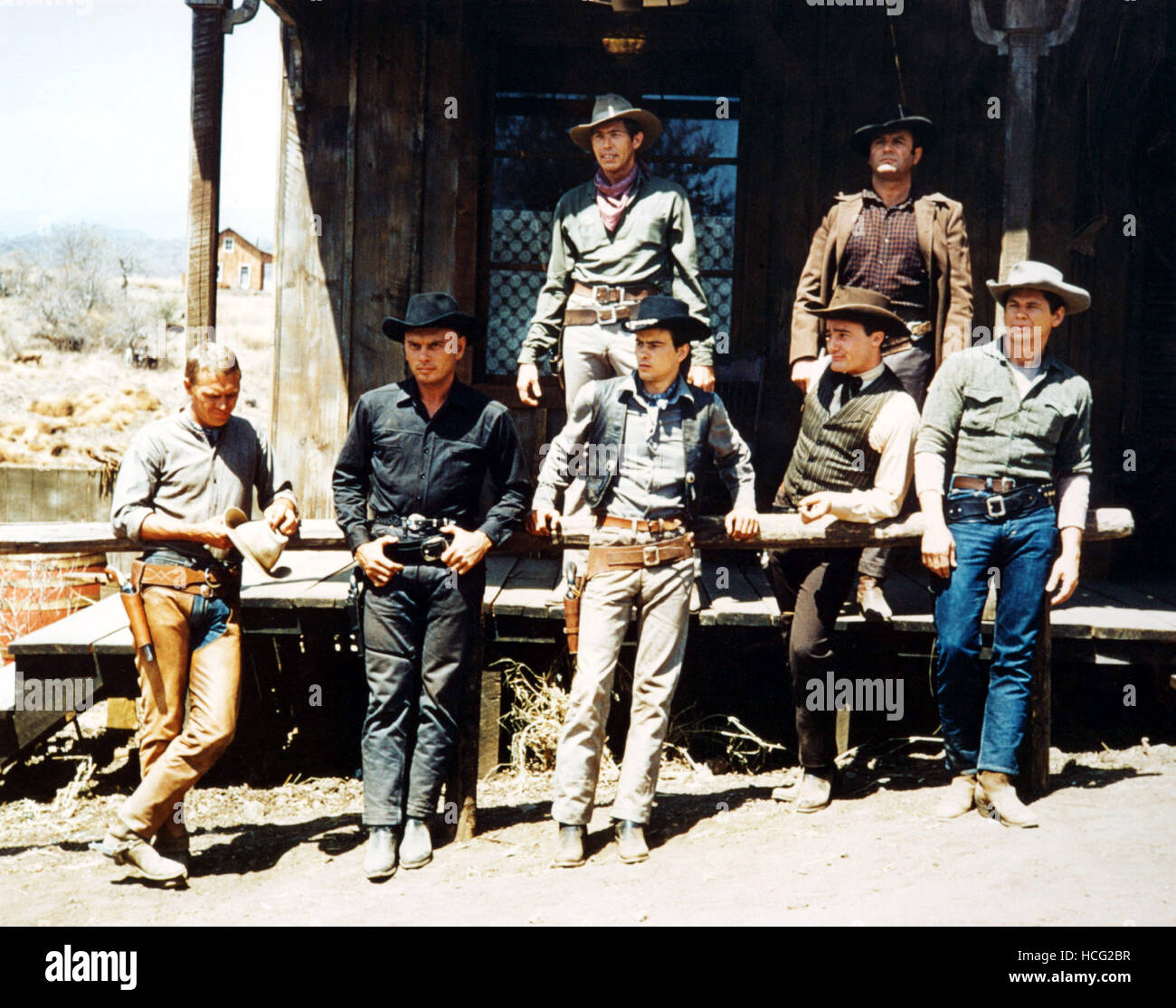 I MAGNIFICI SETTE, Steve McQueen, Yul Brynner, James Coburn, Horst ...