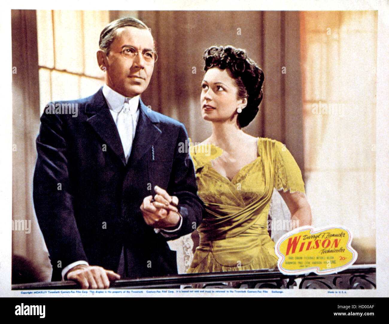 WILSON, Alexander Knox, Geraldine Fitzgerald, 1944, TM e Copyright (c ...