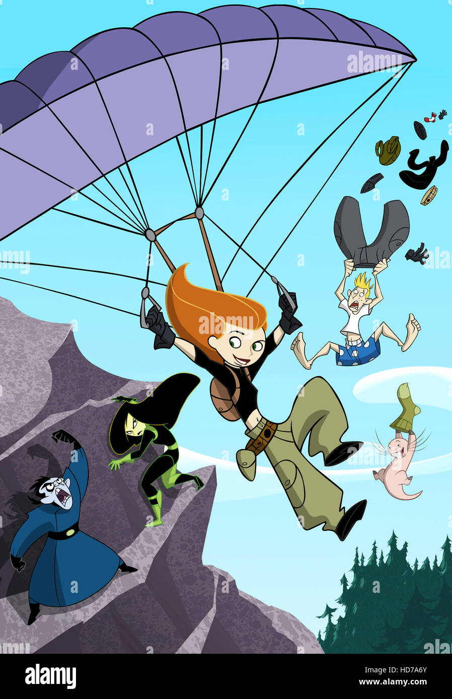 KIM POSSIBLE, il dottor Drakken, Shego, Kim Possible, Ron Stoppable ...