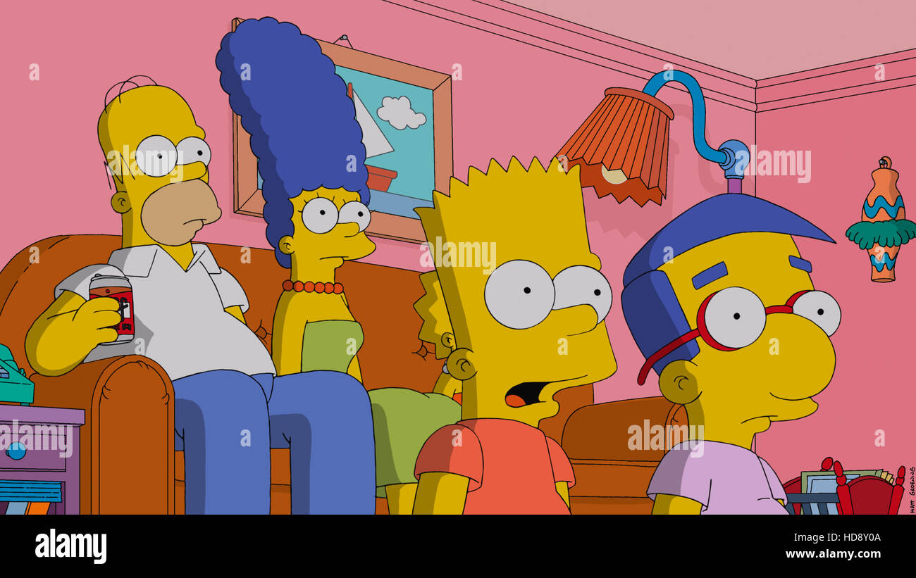 THE SIMPSONS, (da sinistra): Homer Simpson Marge Simpson Bart Simpson ...
